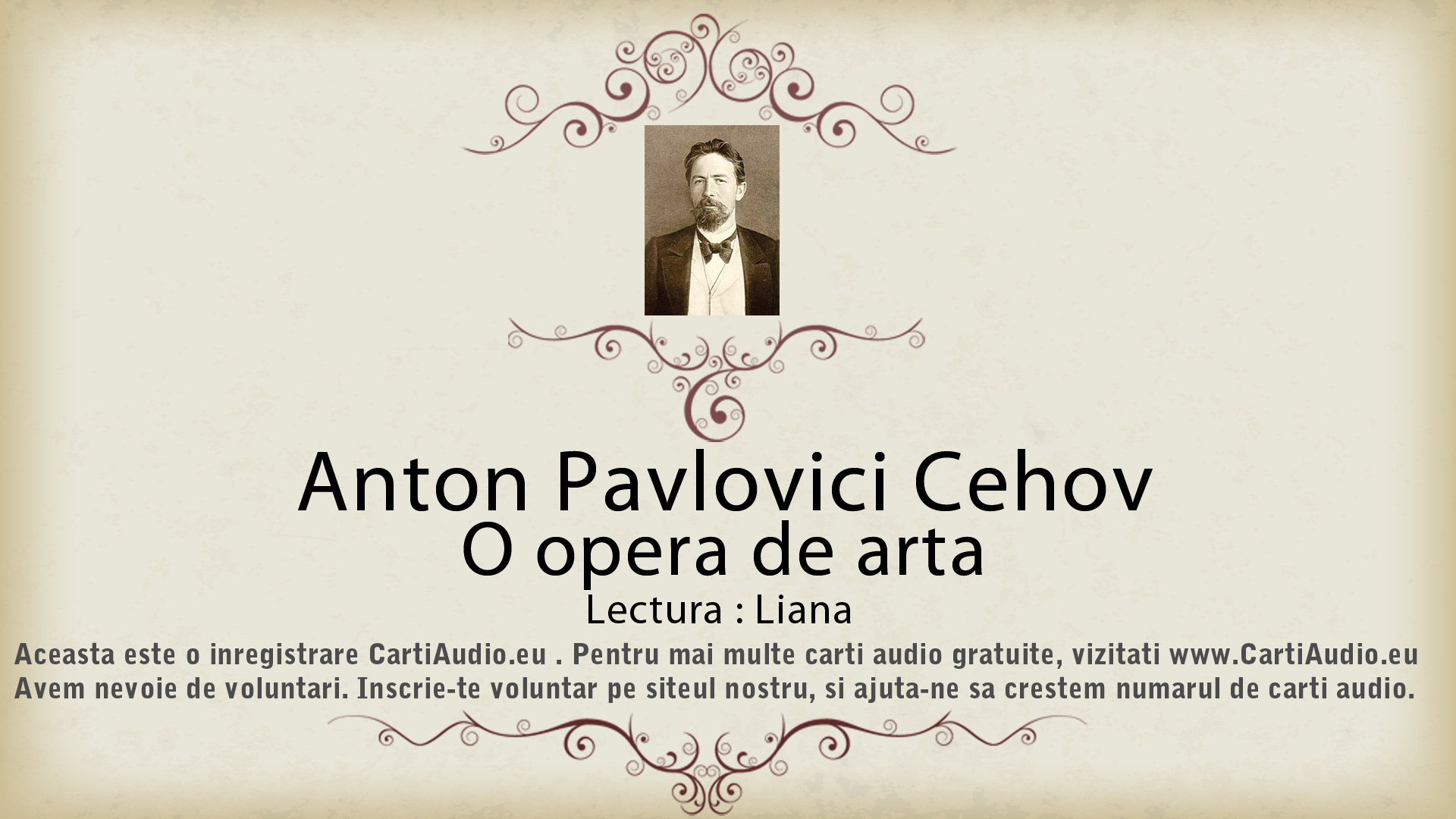 O opera de arta - A. P. Cehov | Teatru Audio